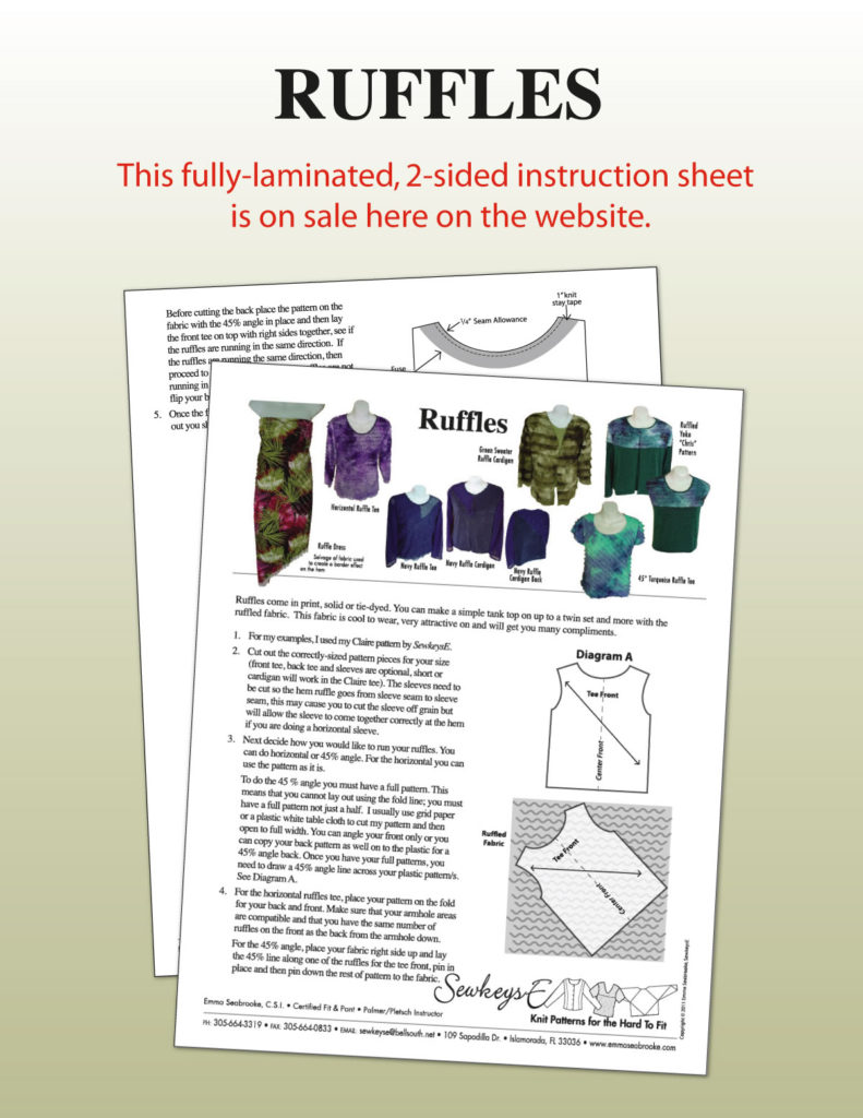 Laminated Ruffles Neckline – SewkeysE